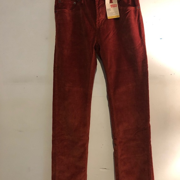 Levi's | Pants & Jumpsuits | Nwt 51 Levis Rust Colored Corduroy 18 Jr ...